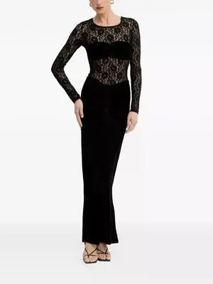 Bardot Helenie Velour Maxi Dress