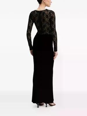 Bardot Helenie Velour Maxi Dress