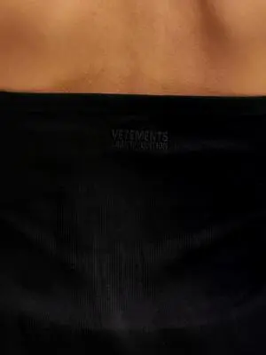 Vetements Halterneck Sleeveless Top - Black