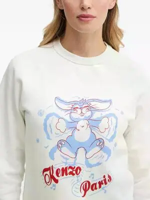 Kenzo Rabbit-print Sweatshirt - White
