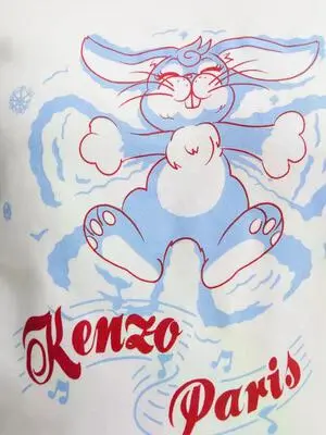 Kenzo Rabbit-print Sweatshirt - White