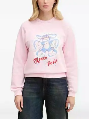 Kenzo Graphic Print Sweatshirt - Pink