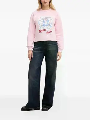 Kenzo Graphic Print Sweatshirt - Pink