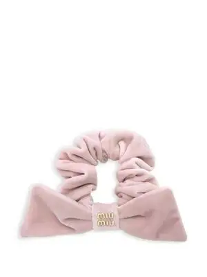 Miu Miu Velvet Scrunchie - Pink