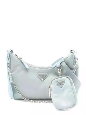 Prada 2005 Chain Medium Shoulder Bag - Blue