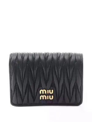 Miu Miu 2020s Leather Wallet - Black