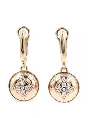 LOUIS VUITTON 2010s B Blossom Diamond Earrings - Pink