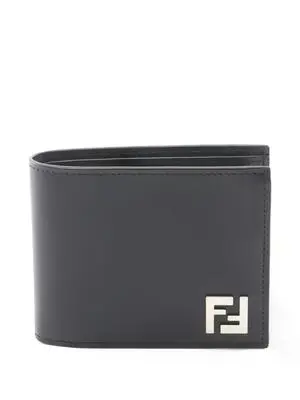 Fendi 20 Bi-fold Leather Wallet - Black