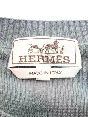 Hermès Crew Neck Wool Knit Top