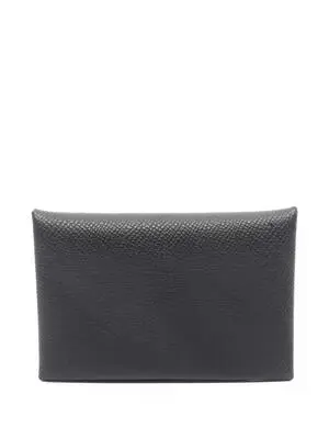 Hermès 2024 Calvi Coin Purse - Black