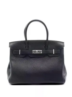 Hermès 2015 30 Birkin Togo Tote Bag - Black