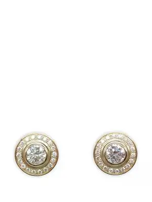 CARTIER 18k Rose Diamond Stud Earrings - Gold