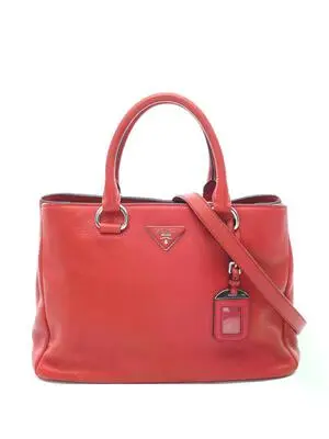Prada 2000s Grained-leather Tote Bag