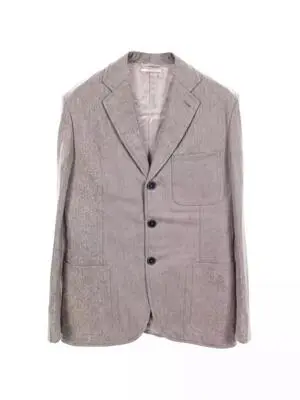 Hermès Tailored Wool Jacket With Notched Lapel And Flap Pockets