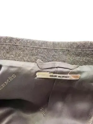 Hermès Tailored Wool Jacket With Notched Lapel And Flap Pockets