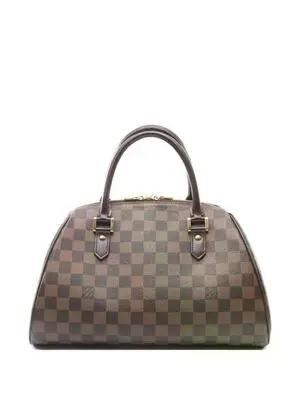 LOUIS VUITTON 2002 Check Top Handle Handbag