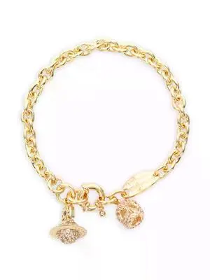VIVIENNE WESTWOOD 2020s Circe Charm Chain Bracelet - Gold