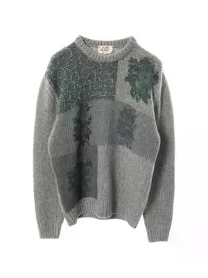 Hermès Patterned Crew-neck Sweater