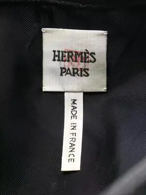 Hermès 2010s A-line Leather Skirt