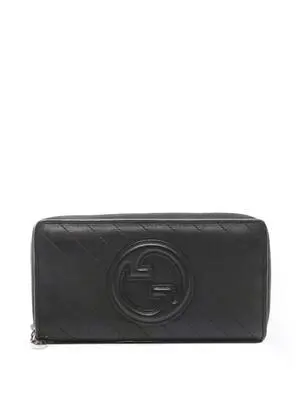 Gucci 2010s Blondie Zipper Wallet - Black