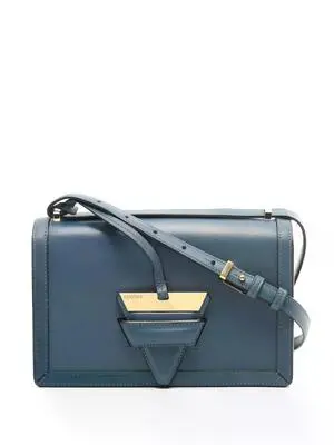 Loewe 2010s Barcelona Leather Shoulder Bag - Blue