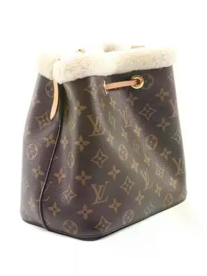 LOUIS VUITTON 1910s Bb Neonoe Monogram Bucket Bag - Brown