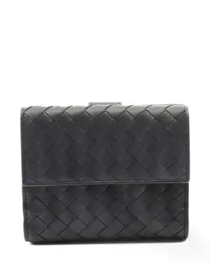 Bottega Veneta 2020s Intrecciato-leather Wallet - Black