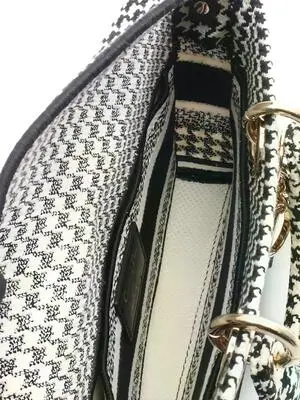Dior Houndstooth Handle Handbag