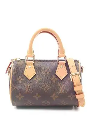 LOUIS VUITTON 2022 Nano Speedy Tote Bag - Brown