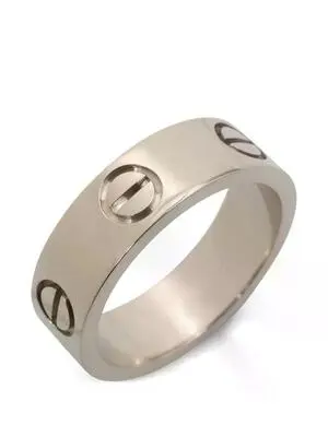 CARTIER 2010s Love Engraved Ring - Silver