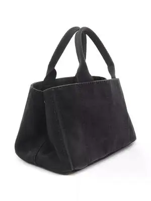Prada 2000s Canapa Canvas Tote Bag
