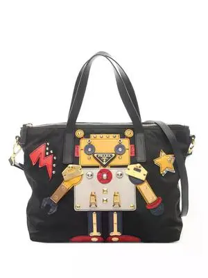 Prada 2010s Robot Embellished Tote