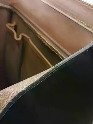 Celine Leather Suede Tote Bag