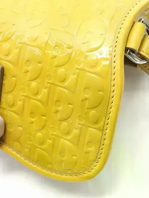 Dior 10s Mini Gallop Oblique Shoulder Bag - Yellow