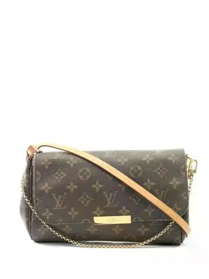 LOUIS VUITTON 2015 Monogram Chain Handbag - Brown