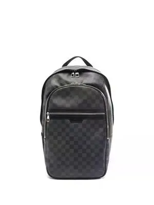 LOUIS VUITTON 2012 Damier Leather Backpack - Black