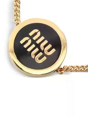 Miu Miu 20s Logo Enamel Bracelet