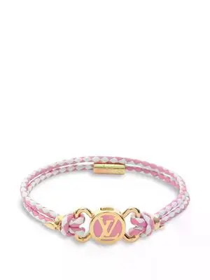 LOUIS VUITTON 2024 Clic It Leather Bracelet - Gold