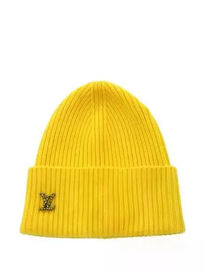 LOUIS VUITTON X Yayoi Kusama Logo Beanie - Yellow