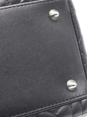 Dior 2010's Quilted Leather Tote Bag