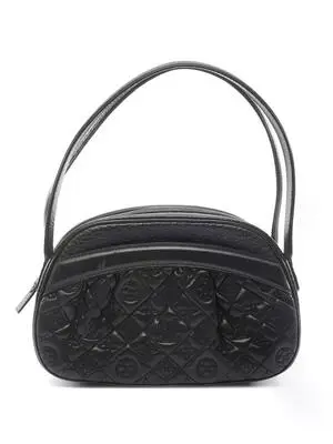 LOUIS VUITTON 2005 Monogram Leather Shoulder Bag - Black
