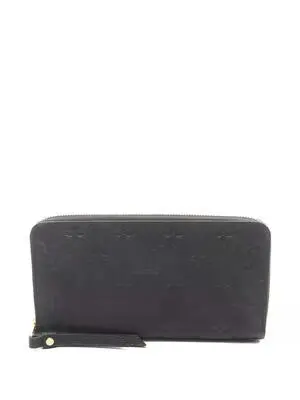 LOUIS VUITTON 2021 Zippy Monogram Embossed-leather Wallet - Black