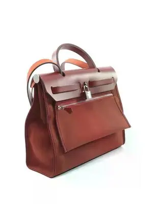 Hermès 2019 Pm Herbag Zip Two-way Tote Bag - Red