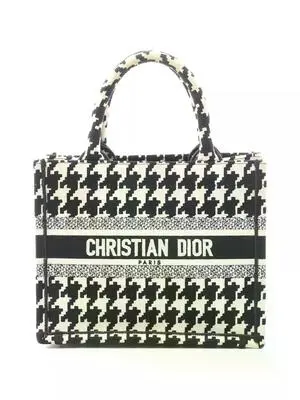 Dior Small Houndstooth Book Tote Bag