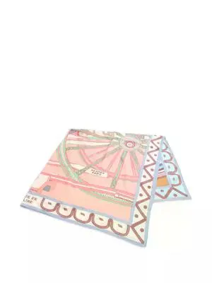 Hermès 10s Printed Scarf - Pink