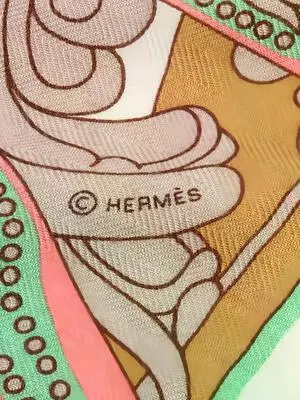 Hermès 10s Printed Scarf