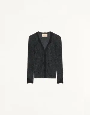 Valentino Garavani Metallic Cardigans For Women