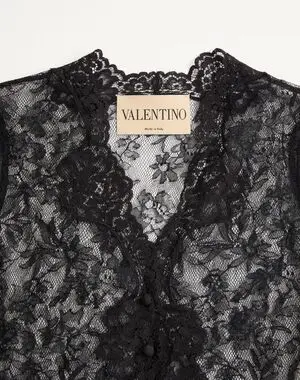 Valentino Garavani Stretch Lace Cardigan - Black