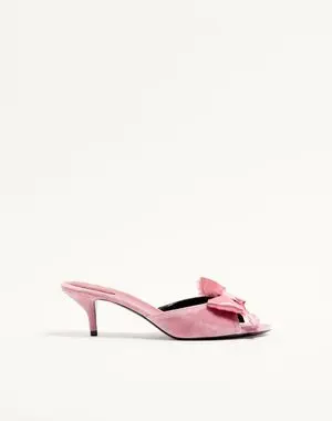 Valentino Garavani Marie A Velvet Slide Sandal - Pink