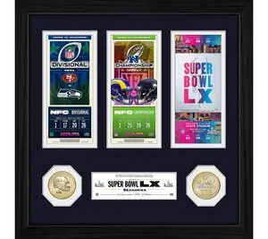 HIGHLAND MINT Seahawks Super Bowl Lx Road To C Hamps Frame - One-color